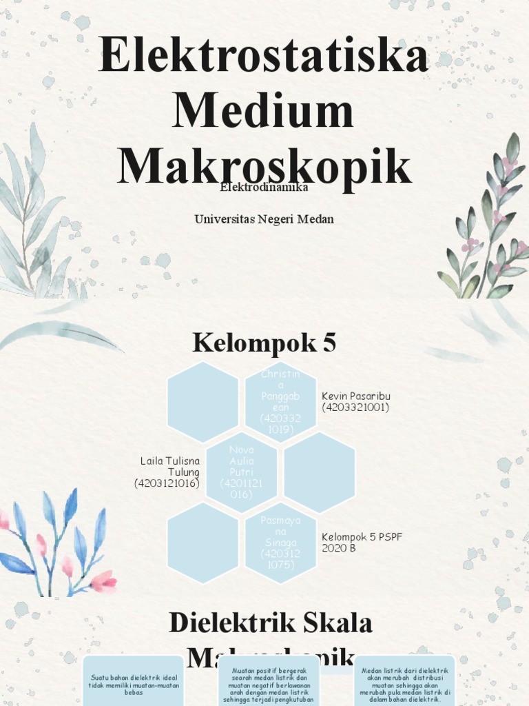ELEKTROSTATIKA DIELEKTRIK MAKROSKOPIK | PDF