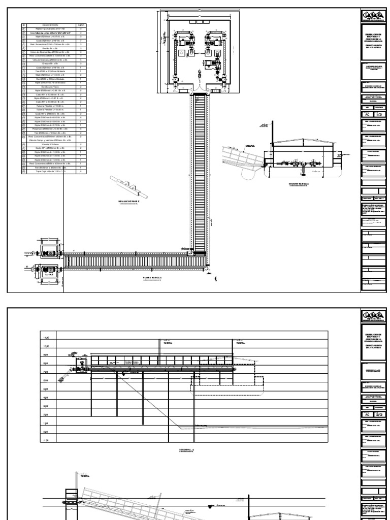 Plano Barcaza Bocatoma P16 0050 AC 23 AD 01 R0 | PDF