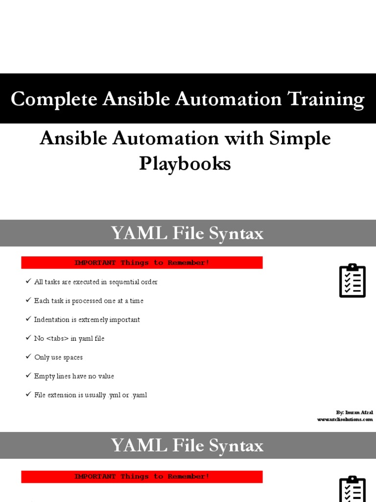 3 Ansible Automation With Simple Playbooks Pdf