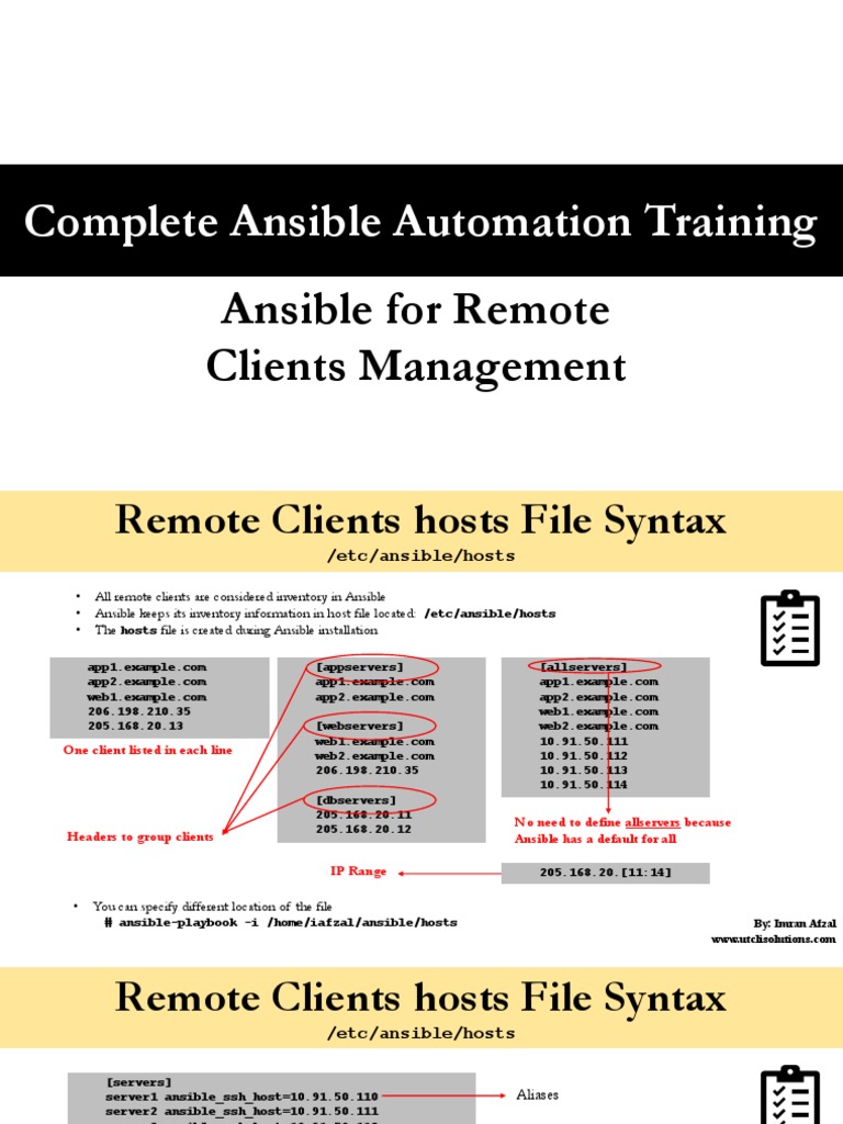 Ansible Automation Training Guide | PDF | Computing | Software
