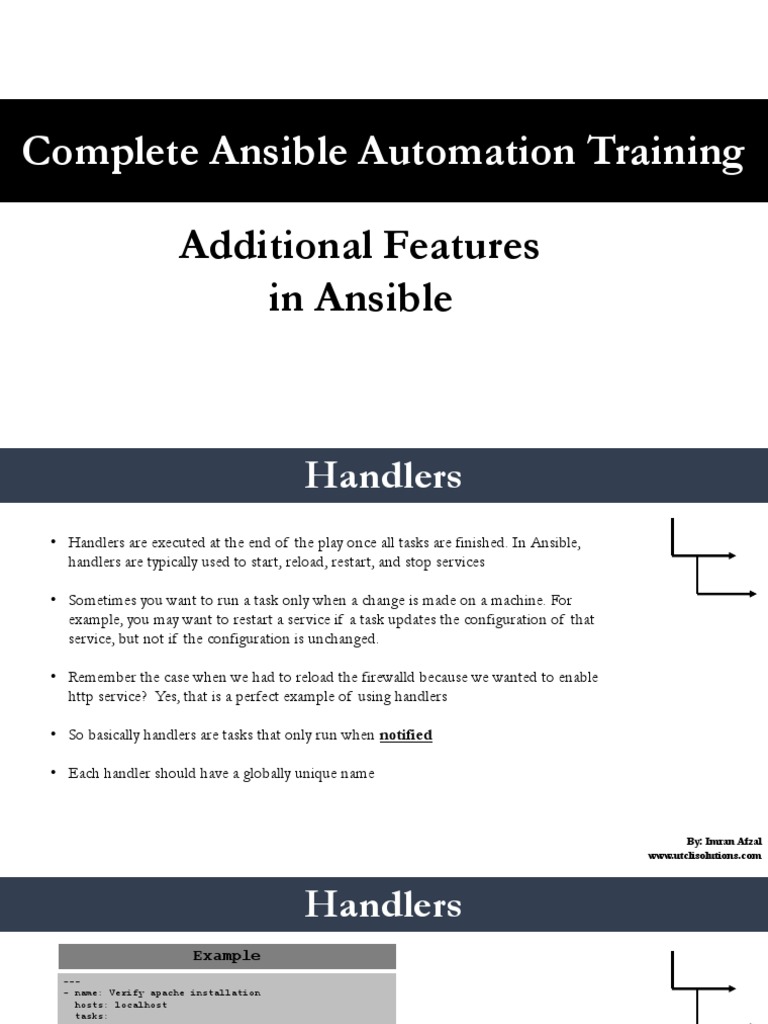 7-Additional Features in Ansible | PDF | Apache Http Server | Networking