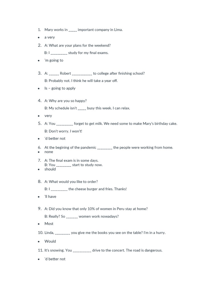 Final Examen B10 | PDF