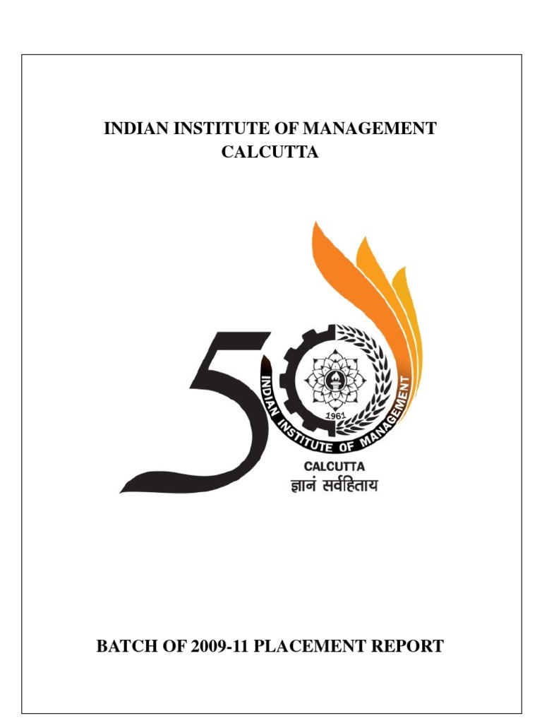 IIM Calcutta Final Placement Report 2011 | PDF | Investment Banking ...