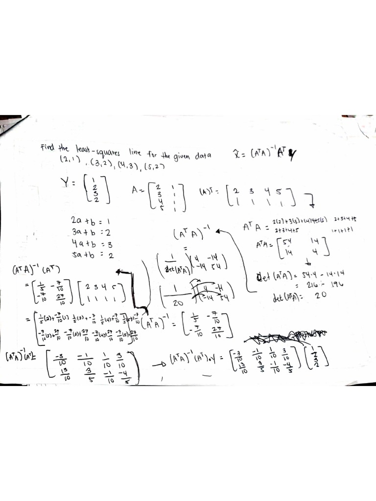Least Square Method Solution | PDF