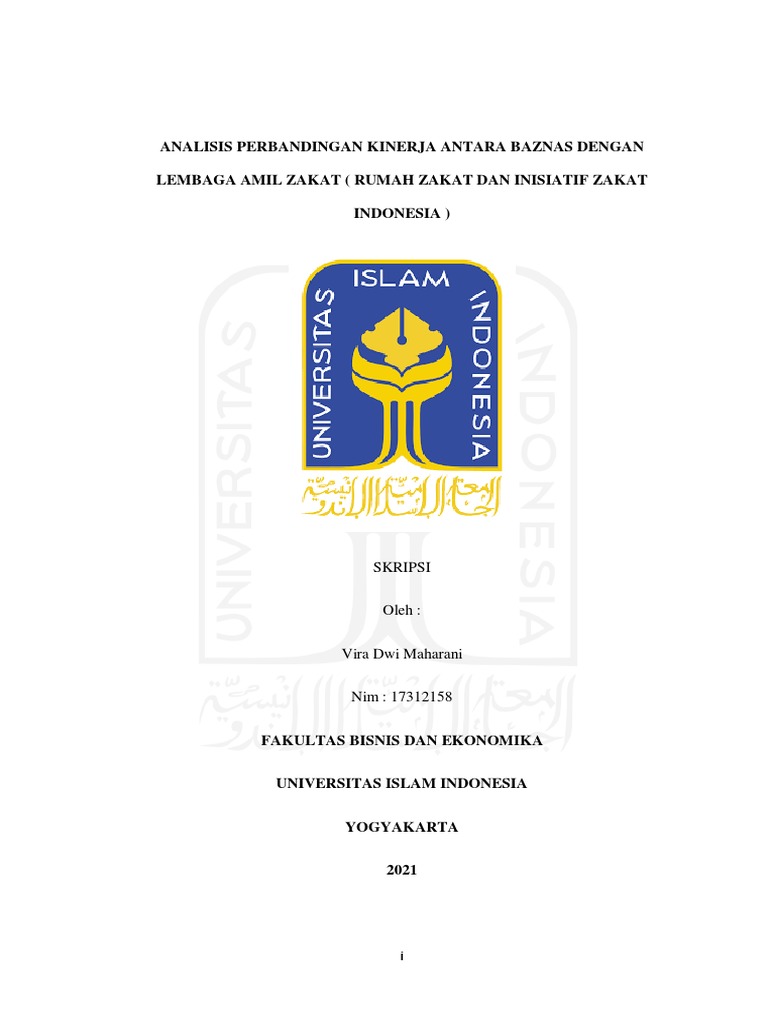 Analisis Perbandingan Kinerja Antara Baznas Dengan Lembaga Amil Zakat | PDF Analisis Perbandingan Kinerja Antara Baznas Dengan Lembaga Amil Zakat | PDF