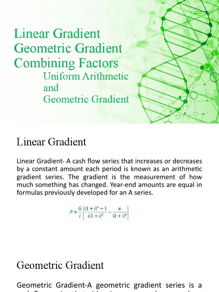 Week 8 Topic 4 Uniform Arithmetic and Geometric Gradient | PDF ...
