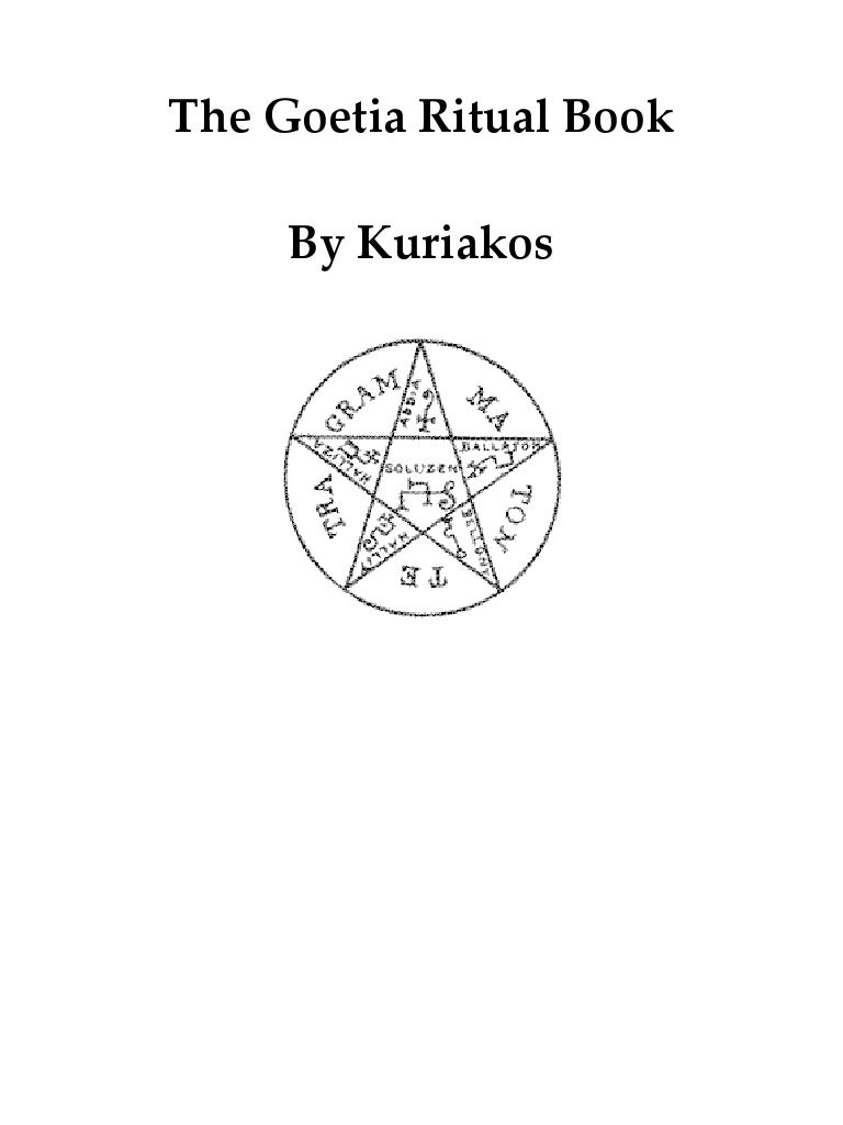 Goetia Ritual Book | PDF