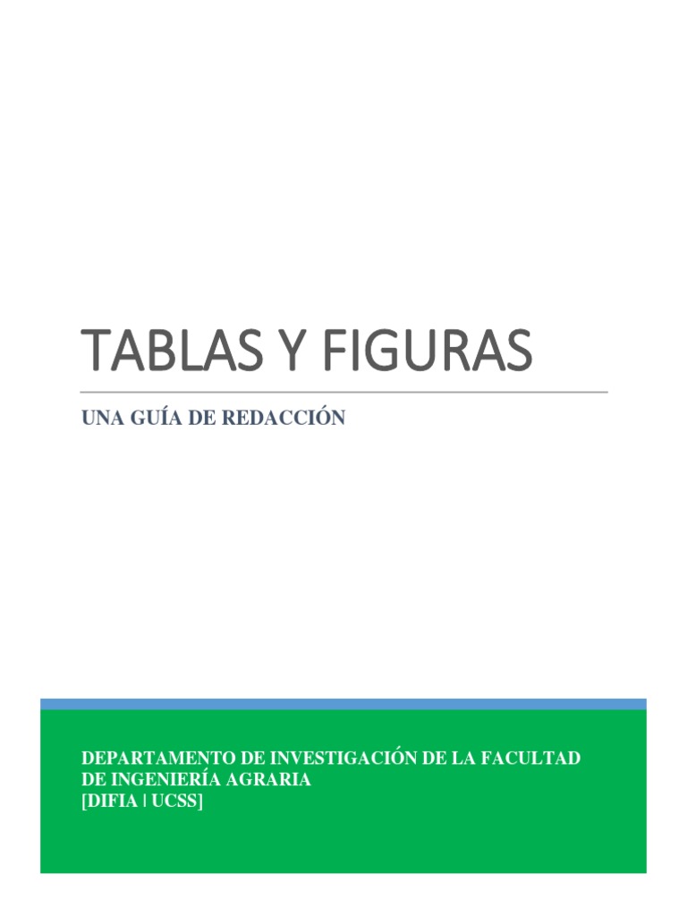 Tablas y Figuras Apa | PDF | Estilo apa | Red mundial