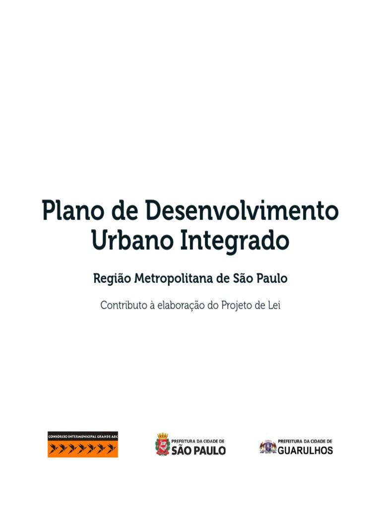 PDUI PMSP ABC GRU Contributo Ao Caderno Preliminar de Propostas | PDF ...