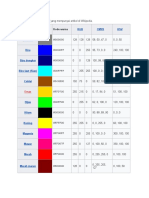 Rumus Campuran Warna Beserta Contohnya | PDF