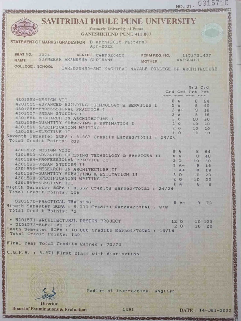 Marksheet Pdf Engineering