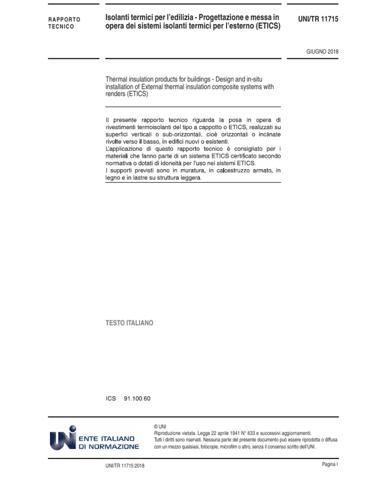 Uni TR 11715-2018 | PDF