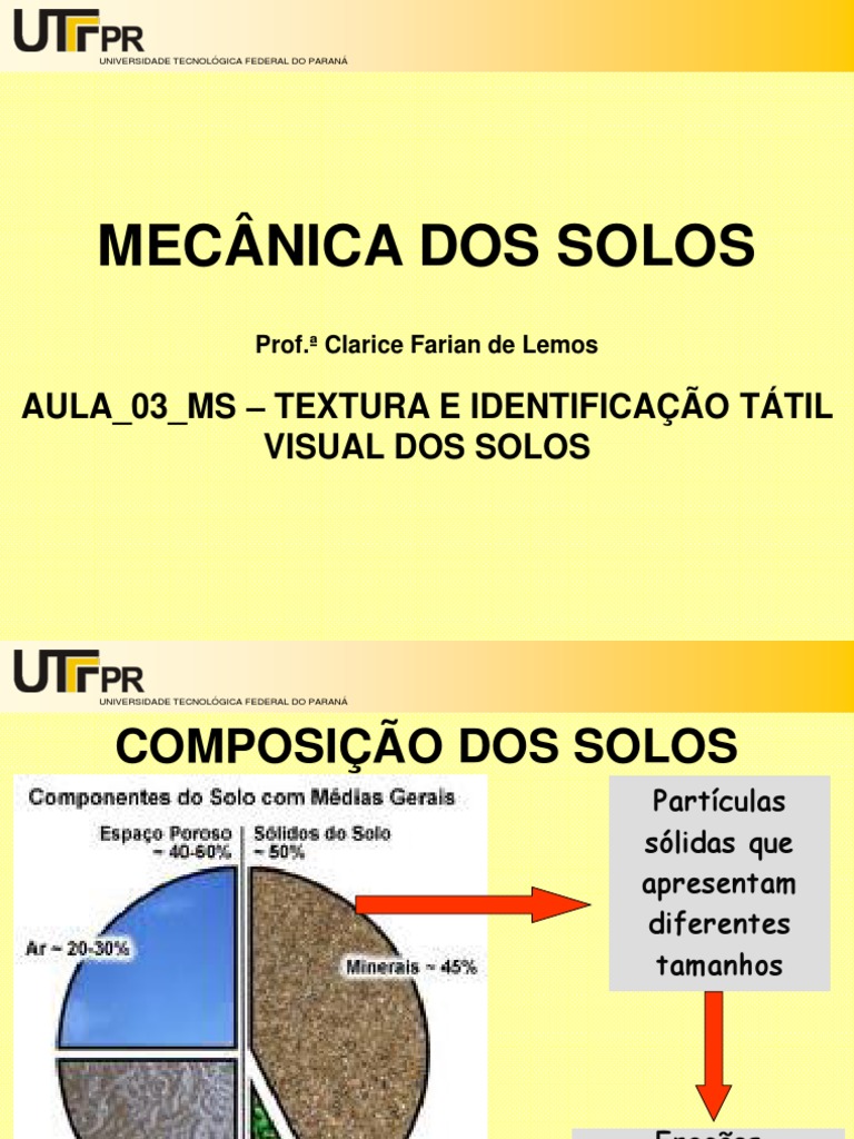 Aula - 03 - MS - TEXTURA IDENTIFICACaO TATIL VISUAL DO SOLO | PDF ...