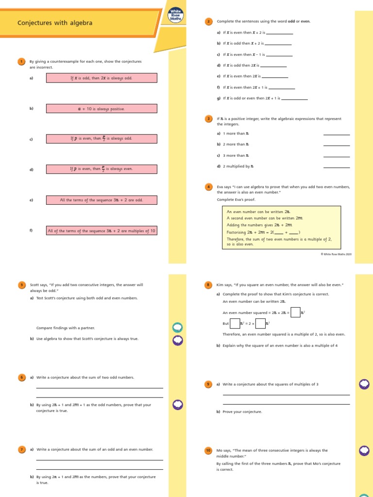 Conjectures With Algebra | PDF | Numbers | Conjecture