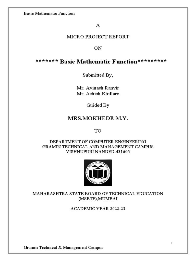 Micro Project MIC | PDF | Computer Hardware | Computer Programming