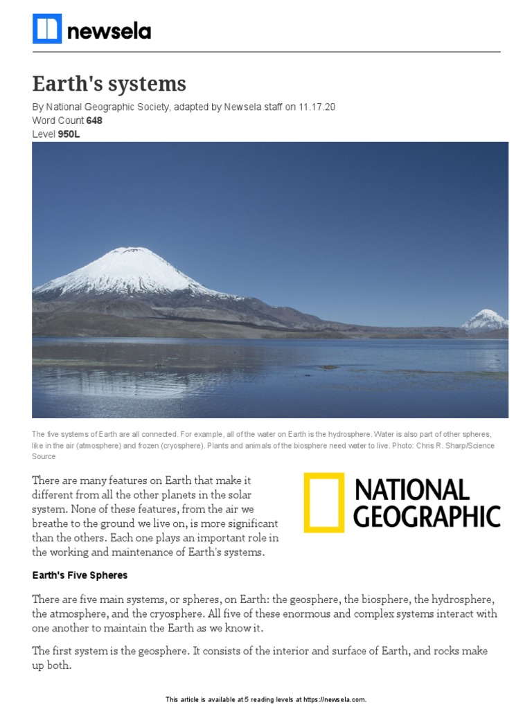 Earth Systems | PDF | Earth Sciences | Atmosphere Of Earth