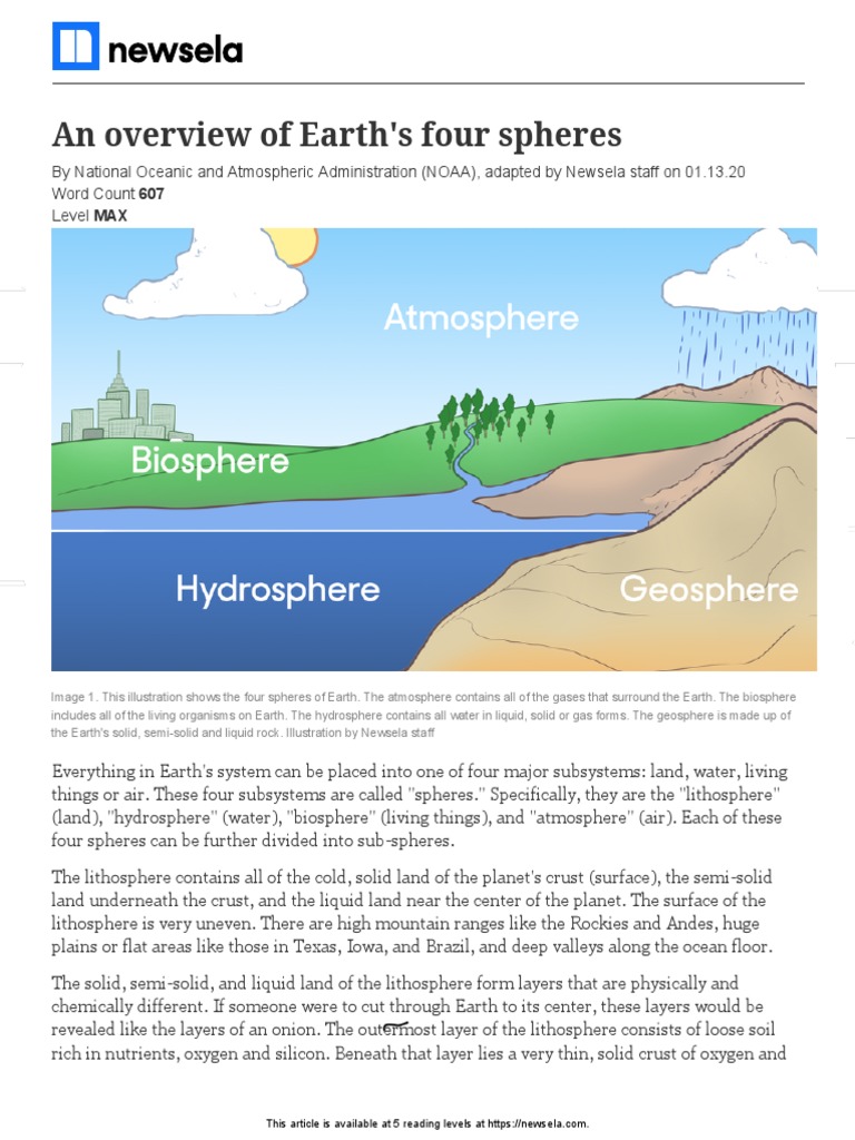 An Overview of Earth Spheres | PDF | Earth Sciences | Earth