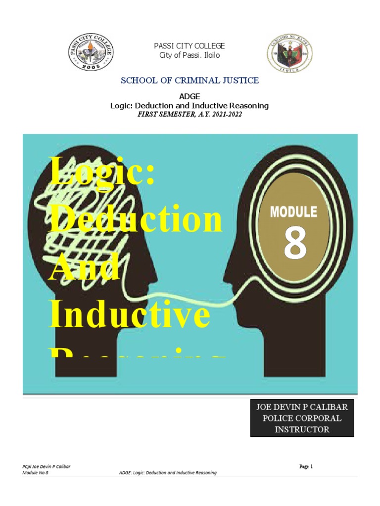 Module8 ADGE | PDF | Inductive Reasoning | Probability