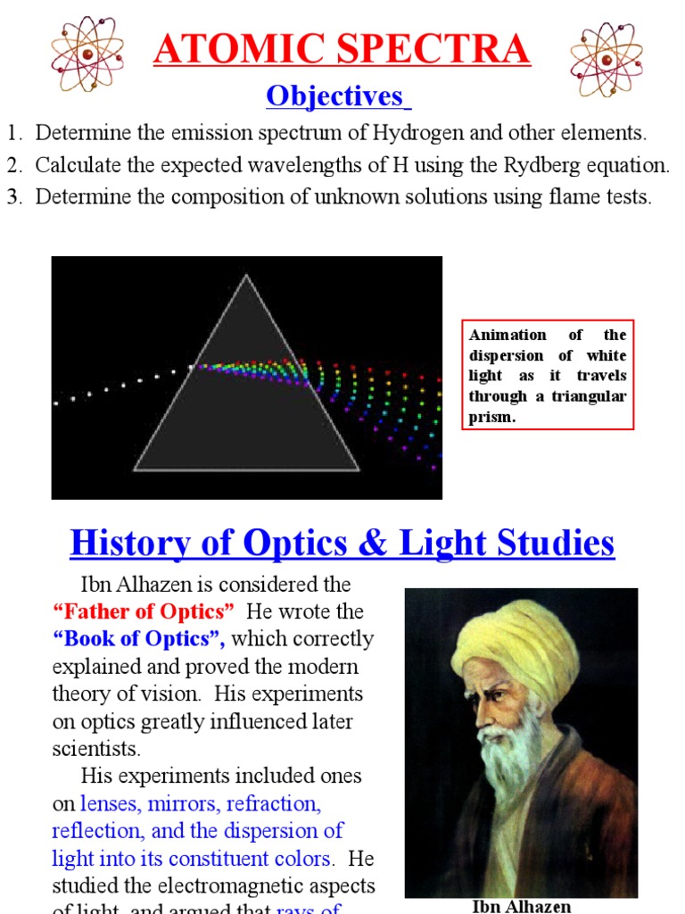 Atomic Spectra Download Free Pdf Emission Spectrum Spectroscopy