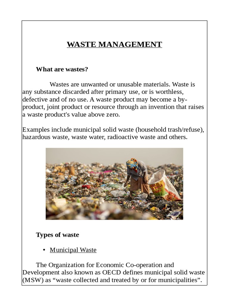 Waste Management | Download Free PDF | Waste | Waste Management