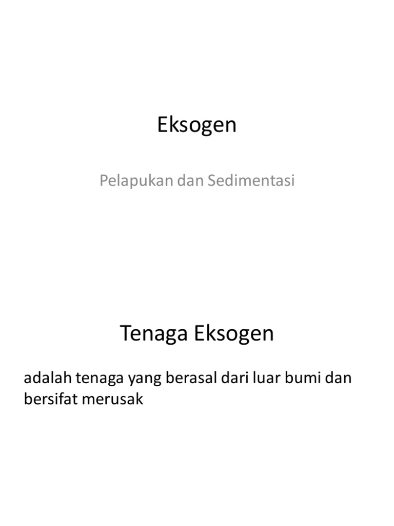 Tenaga - Eksogen Kelas X | PDF