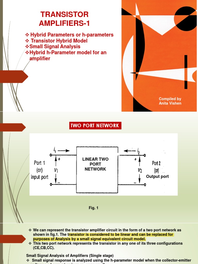 Transistor Amplifiers 1 Pdf Electronic Circuits Computer Science