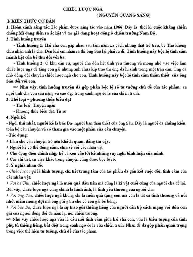 ChiẾc LƯỢc NgÀ Pdf