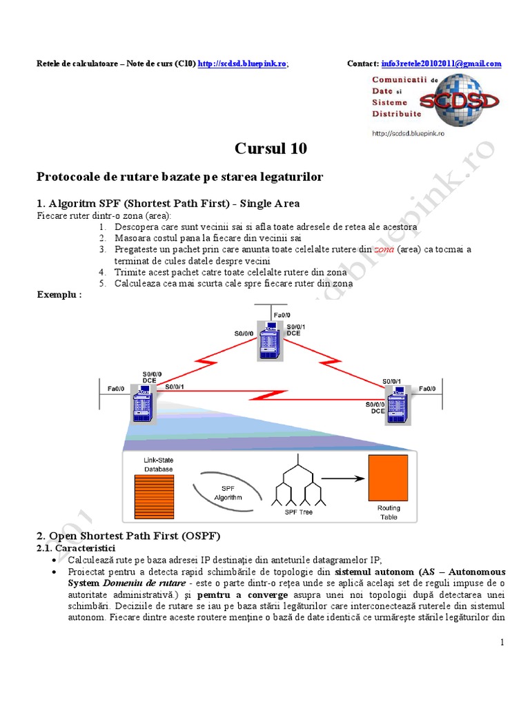 Retele de Calculatoare - Cursul 10 | PDF