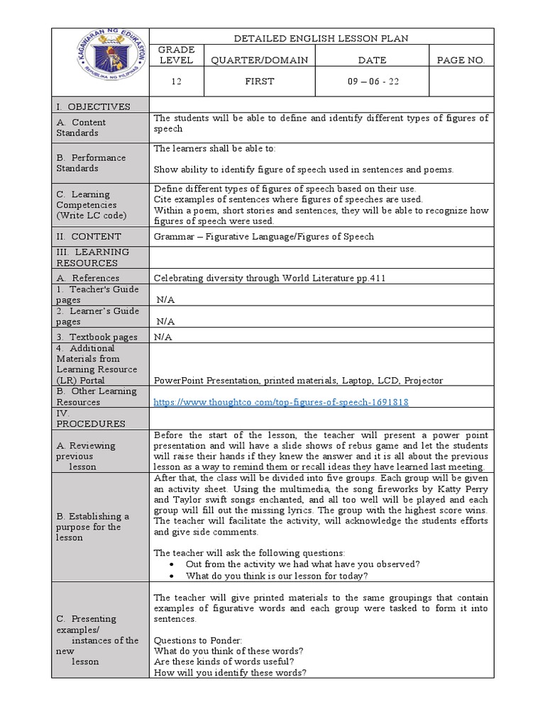 7-E's Lesson Plan | PDF | Teachers | Lesson Plan