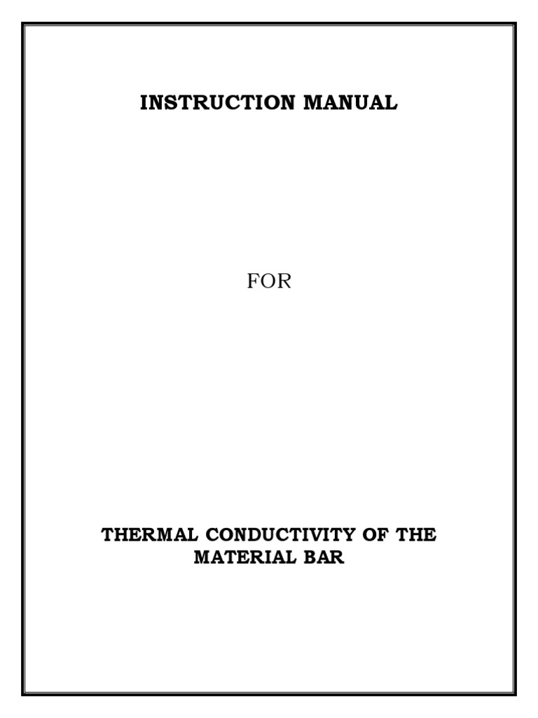 Measuring Thermal Conductivity | PDF