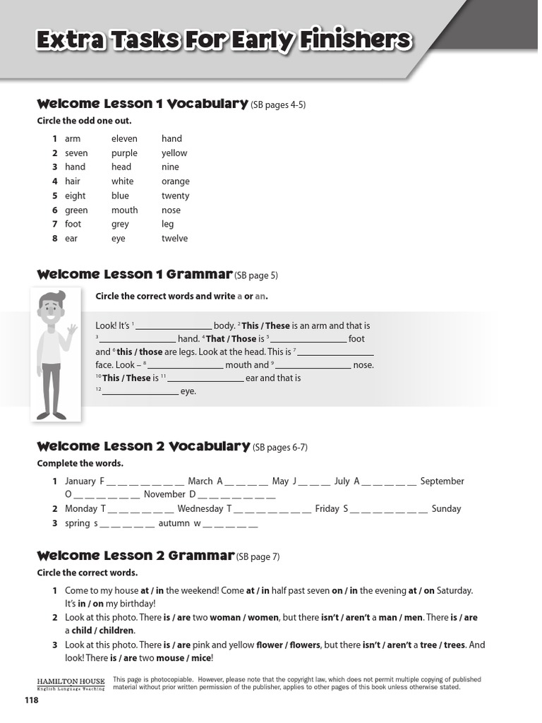 Amazing English 1 Extra Tasks & Key | PDF | Books | Copyright