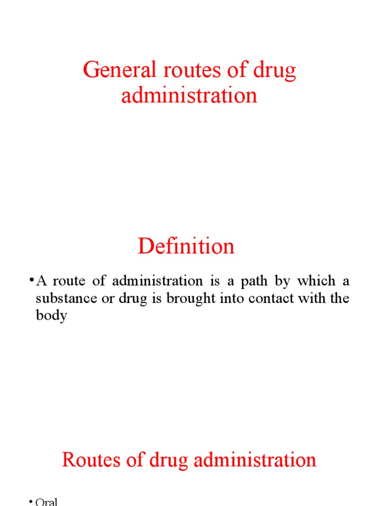 Routes of Drug Administration KsTU | PDF | Injection (Medicine ...