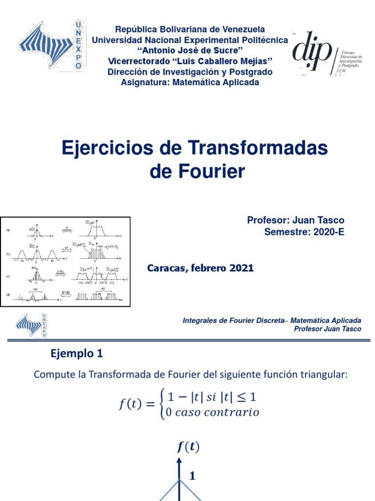 Clase 9 Ejercicios Transformada de Fourier | Descargar gratis PDF | Transformada de Fourier ...