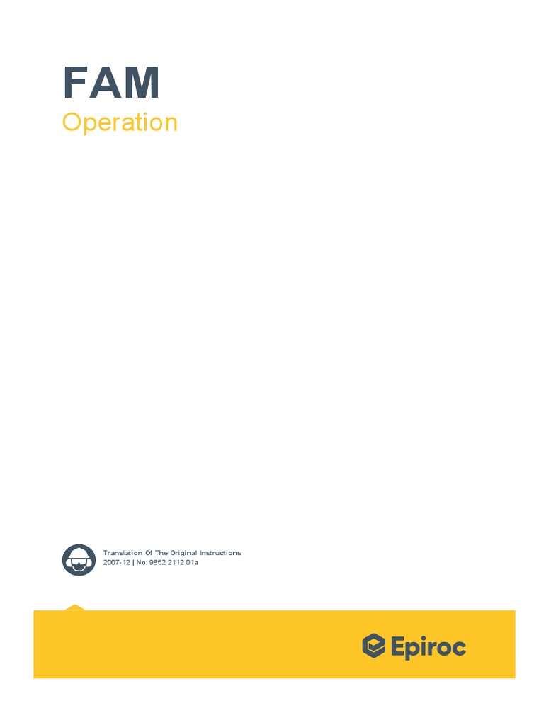 9852 2112 01a Operators Instructions FAM | PDF | Menu (Computing) | Cursor (User Interface)