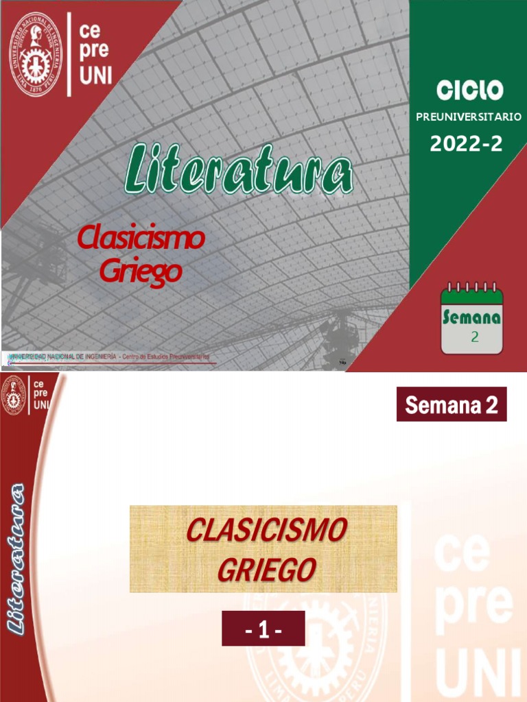 SEMANA 2 - Clasicismo Griego | PDF | Héctor | Edipo