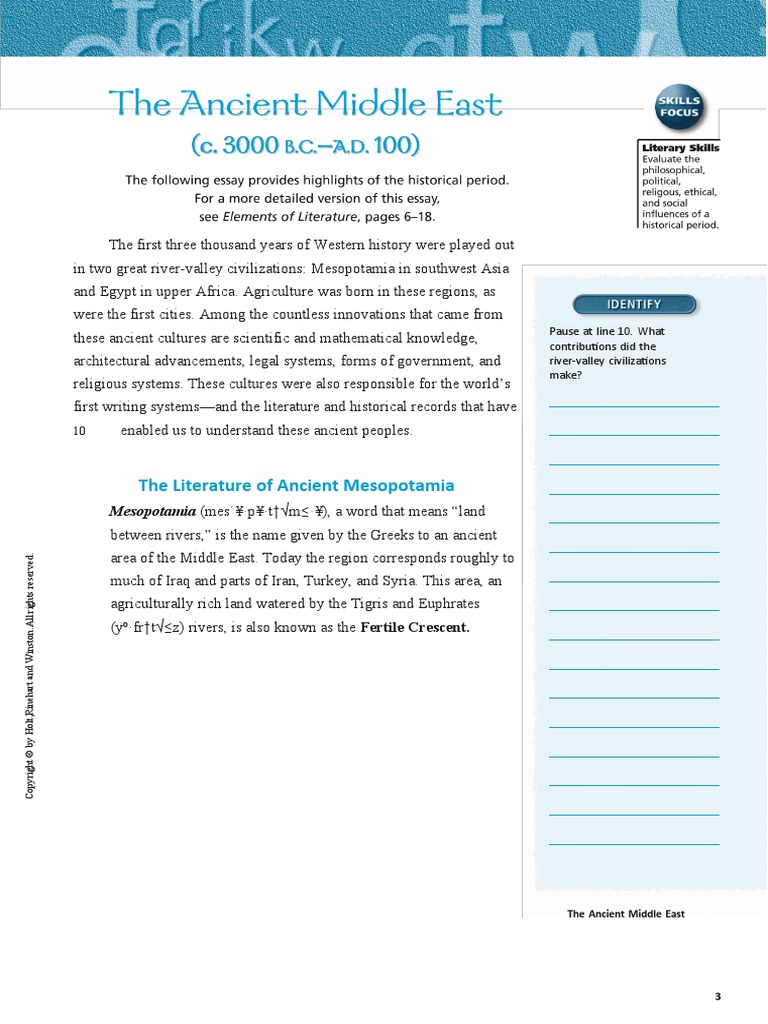 Silo - Tips - The Literature of Ancient Mesopotamia | PDF | Israelites ...