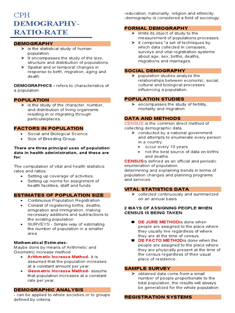 DEMOGRAPHY | Download Free PDF | Demography | Mortality Rate