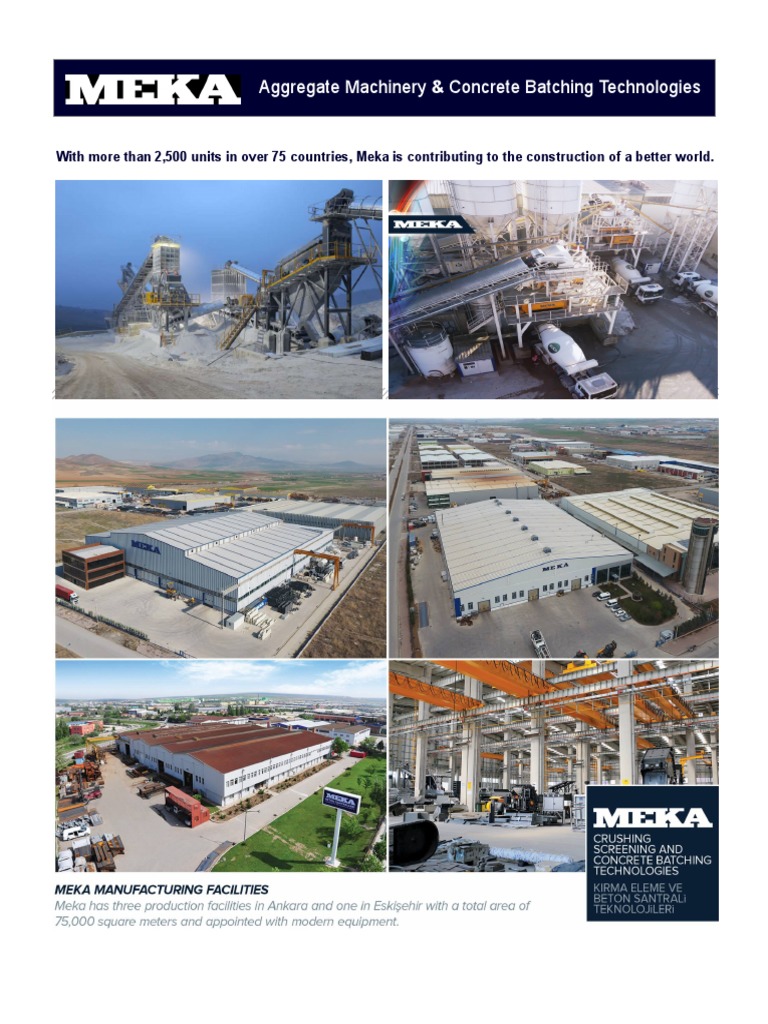Equipos de Trituración y Concreto MEKA | PDF | Naturaleza | Sector secundario de la economía