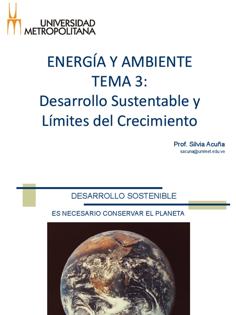 Tema 3 EyA | PDF | Desarrollo sostenible | Sustentabilidad