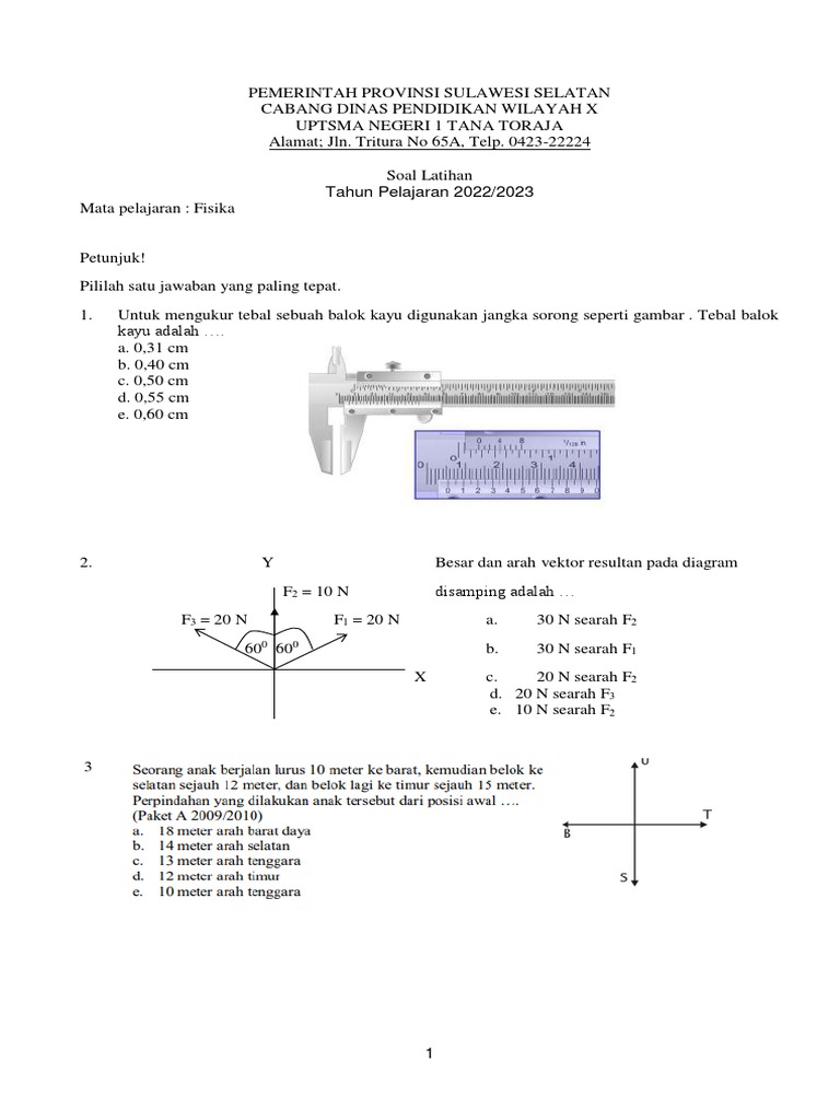 Latihan Soal 2022-2023 | PDF