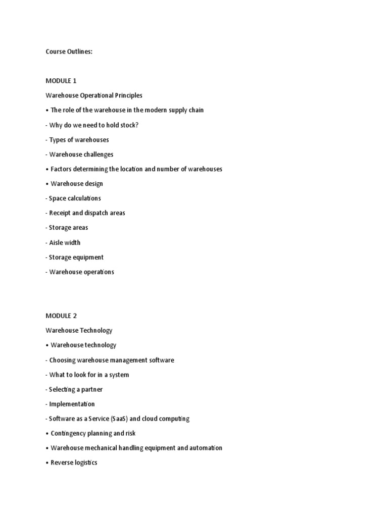 Comprehensive Warehouse Management Guide | PDF | Warehouse | Inventory