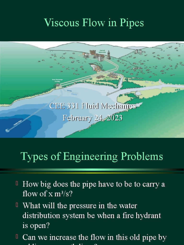 Viscous Flow in Pipes | PDF | Fluid Dynamics | Turbulence