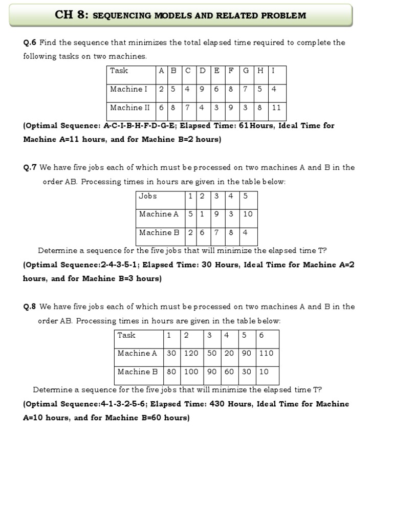 Sequencing | Download Free PDF | Applied Mathematics | Algorithms