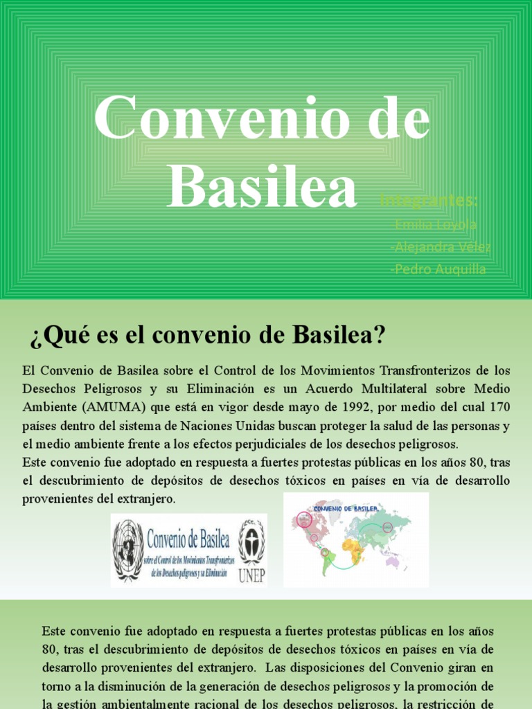 Convenio de Basilea | PDF | Residuos | Ambiente