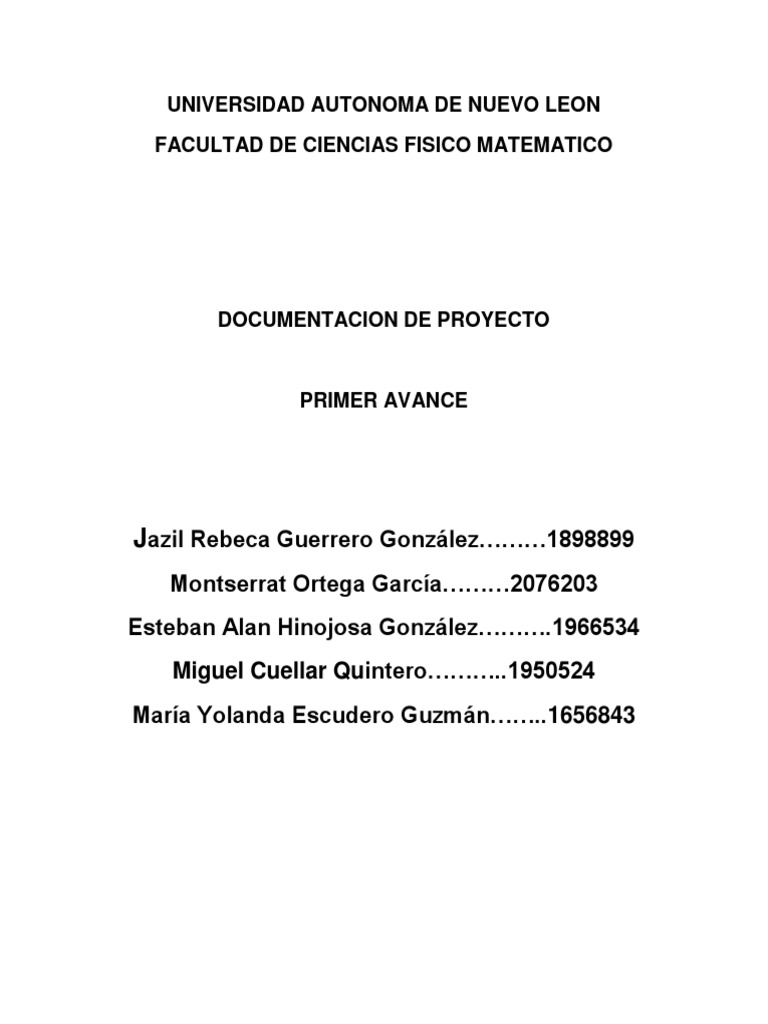DH Primer Avance Documentacion E2 | PDF | Informática | Desarrollo de ...