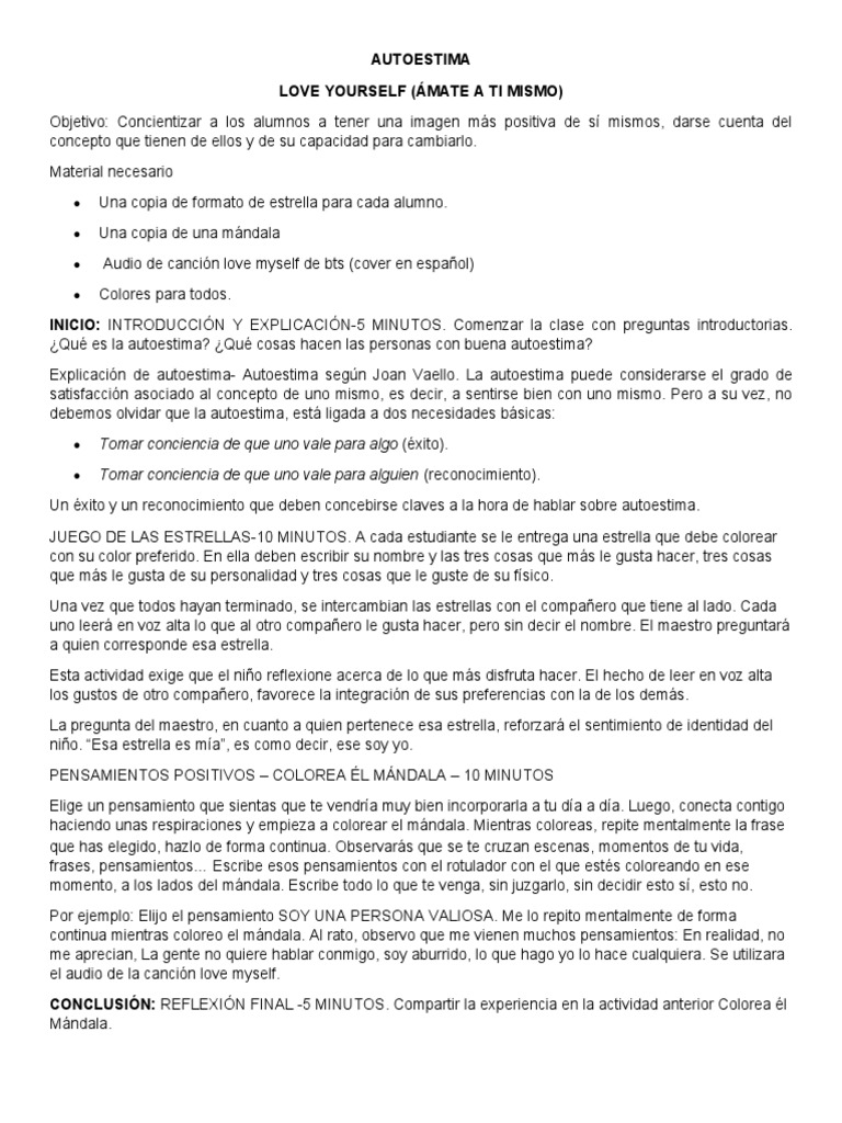 AUTOESTIMA | PDF | Autoestima