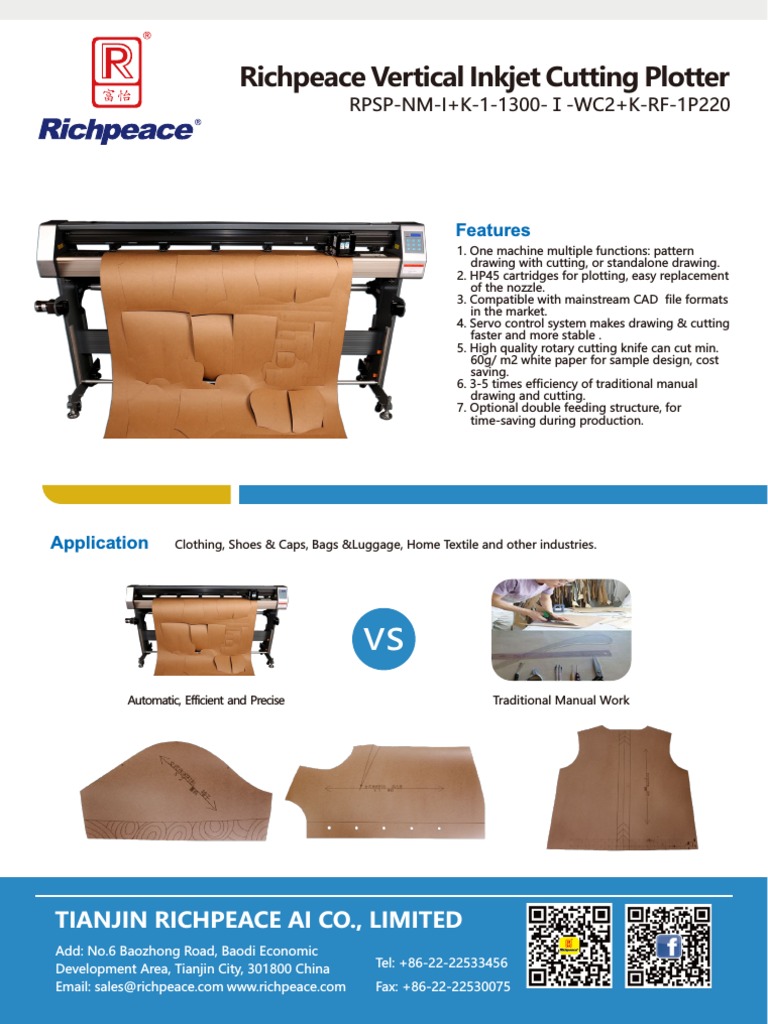 Richpeace Vertical Inkjet Plotter Overview | PDF | Equipment ...