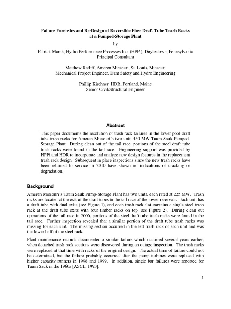 Trash Rack Failure Analysis and Redesign | PDF | Normal Mode | Frequency