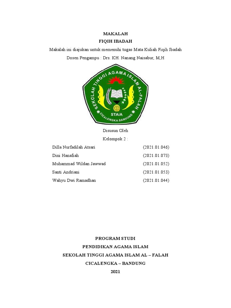 Fiqih Ibadah 2 | PDF | Agama & Spiritualitas