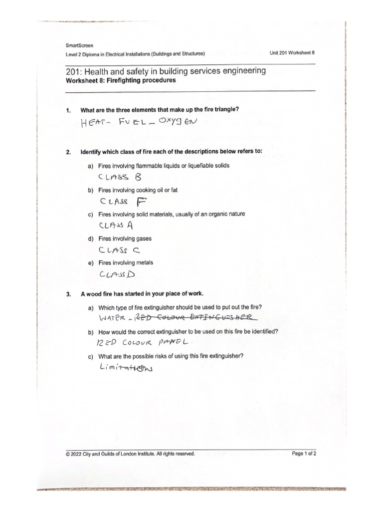 Unit 201 Worksheet 8 | PDF